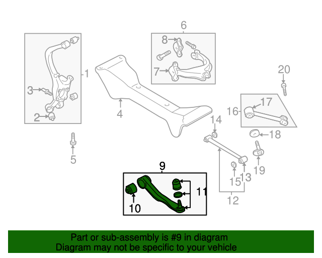 55210-38000 - Suspension Control Arm 1998-2005 Hyundai ...