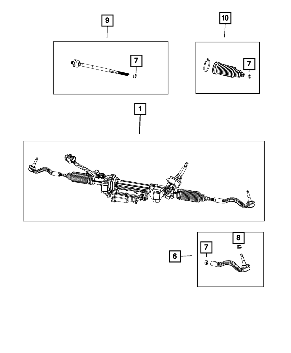 2016-2022 Jeep Rack And Pinion Gear 68572913AC | My Mopar Parts