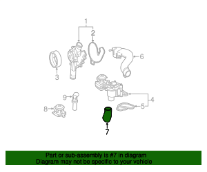 221-501-31-91 - Radiator Coolant Hose 2010-2014 Mercedes-Benz ...