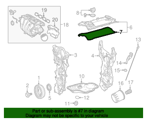 2016-2024 Toyota Engine Valve Cover Gasket 11159-0P040 | Toyota Parts ...