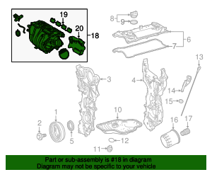 2018-2023 Toyota Intake Manifold 17120-F0020 | OEM Parts Online