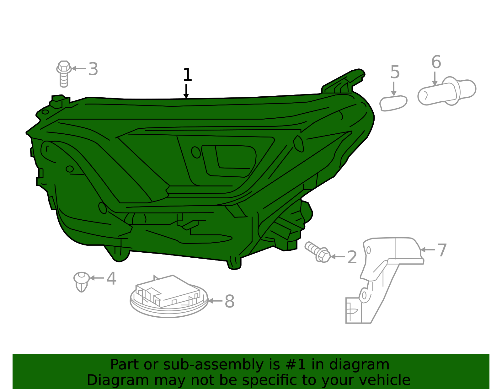81145-42670 - 2016-2018 Toyota RAV4 - Composite Headlamp Right ...