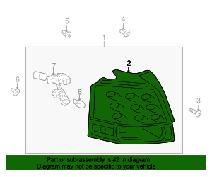 8330A379 - Combo Lamp Assembly 2007-2013 Mitsubishi Outlander ...