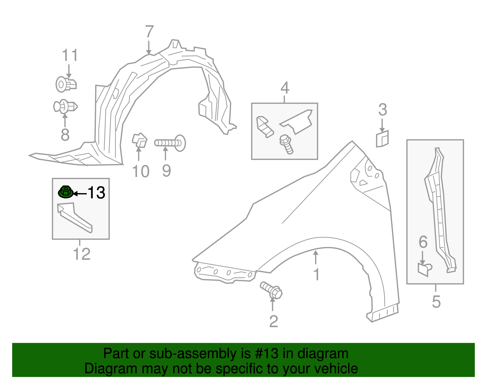 Genuine Toyota Pad Retainer part# 53879-47020 for 2019-2025 Toyota ...