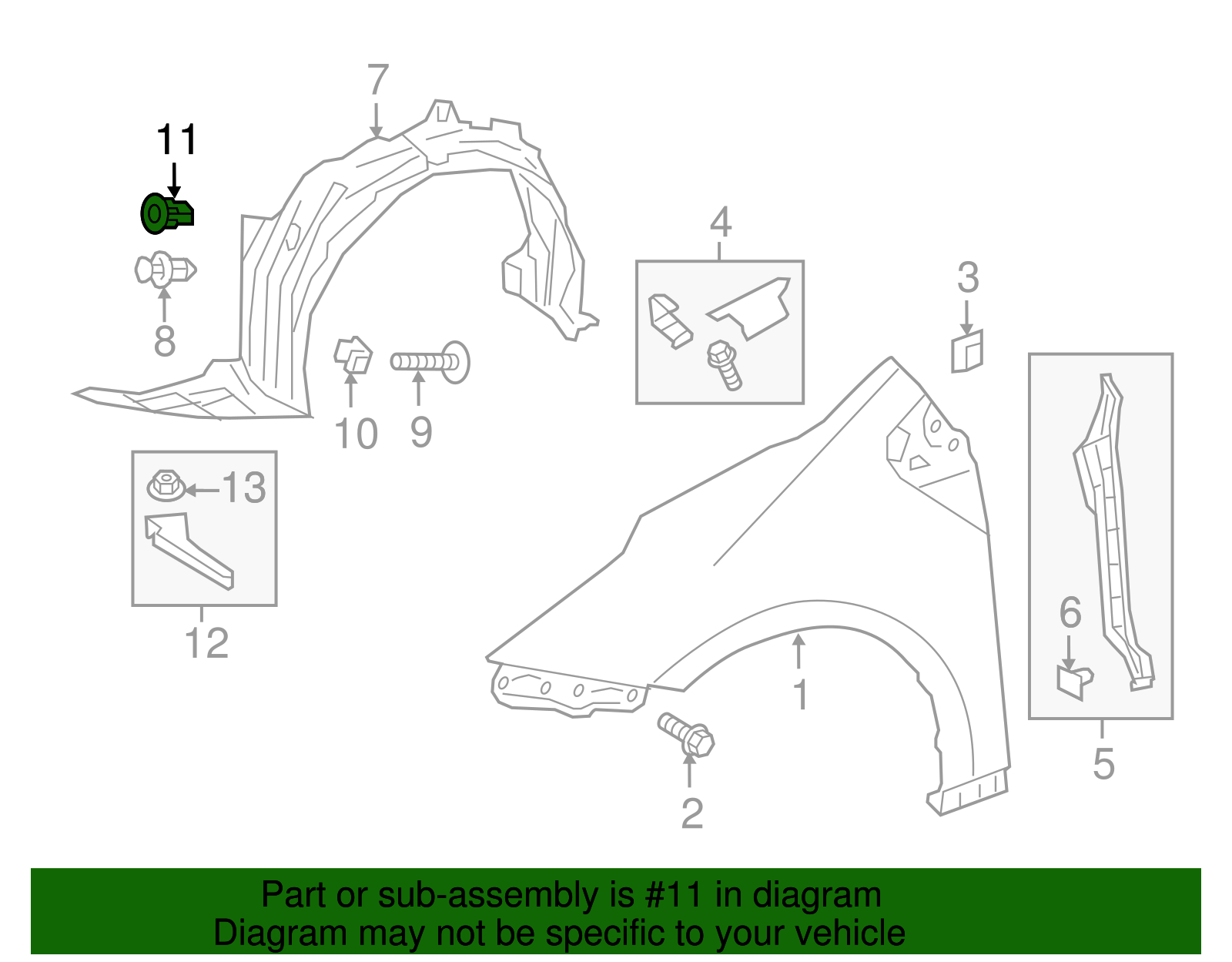 90189-06006 - Rocker Molding Grommet 1995-2025 Toyota | Longo Toyota Parts