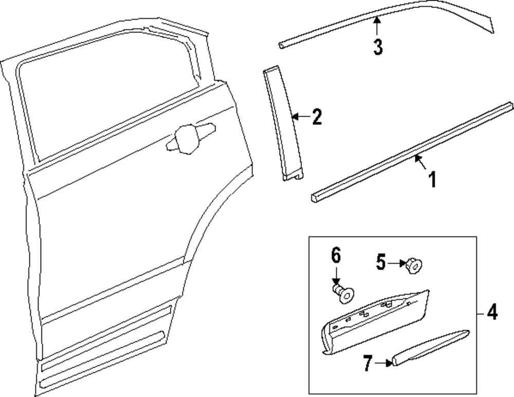 2024-2025 Buick Envision Reveal Molding 26379091 GM | GMPartsDirect.com
