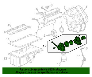 2004-2010 Cadillac Oil Pump 12590890 | QuirkParts