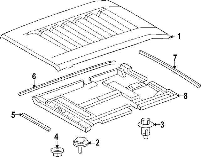 OEM 2024 Toyota Tacoma Protect Seal Part # 76183-AK010 | Modern Toyota ...