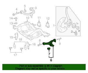 164-330-35-07 - Lower Control Arm 2006-2012 Mercedes-Benz | Mercedes ...