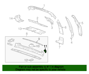 22786678 - Driver Side Back Body Opening Frame Reinforcement 2015-2020 ...