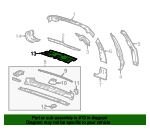 2015-2020 GM Rear End Lower Panel Reinforcement 22786710 GM ...