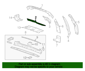 2015-2020 GM Back Body Opening Frame 22786686 | TascaParts.com