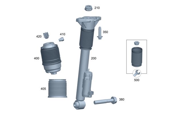 167-320-39-01 - Air Spring 2020-2025 Mercedes-Benz | Mercedes-Benz USA ...