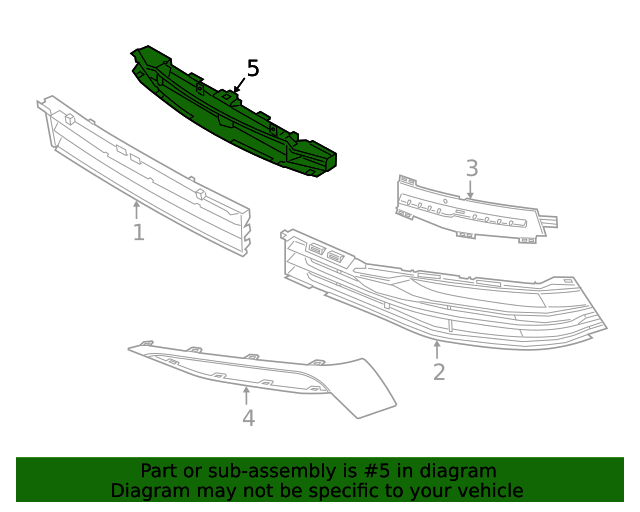 51137497779 - 2018-2019 BMW 640i xDrive Gran Turismo Radiator Shutter ...