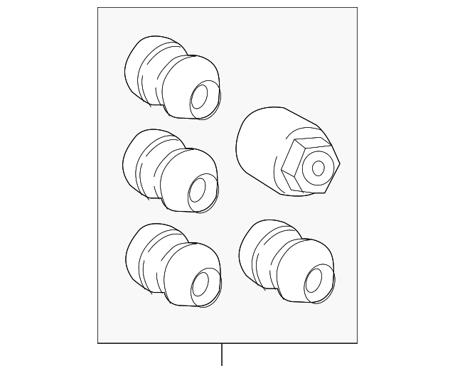 2018-2023 Land Rover Wheel Lock Kit LR116657 | OEM Parts Online