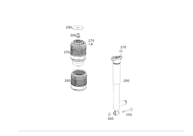 212-320-39-25-64 - Air Spring Mercedes-Benz USA Parts