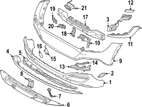Bumper & Components - Rear for 2022 Kia EV6 | Kia.Parts Store