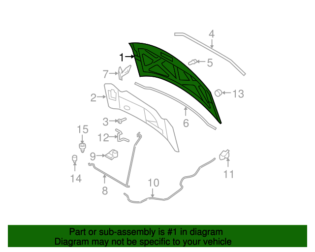 2007-2010 Ford Edge Hood 7t4z16612a | TascaParts.com