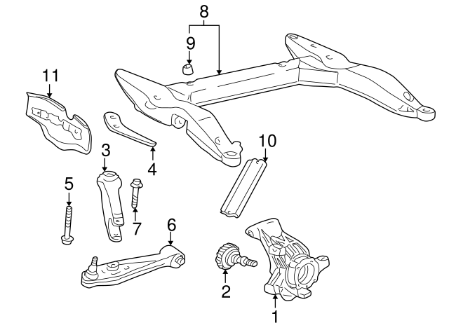 2002-2005 Porsche 911 Knuckle 996-341-165-06 | Gaudin Porsche Parts