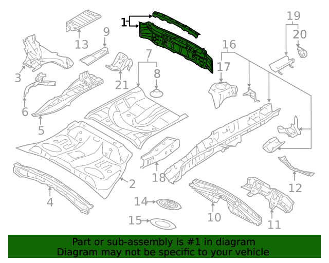 2018-2021 Subaru Crosstrek OEM NEW 2018-2019 Subaru Crosstrek Body ...