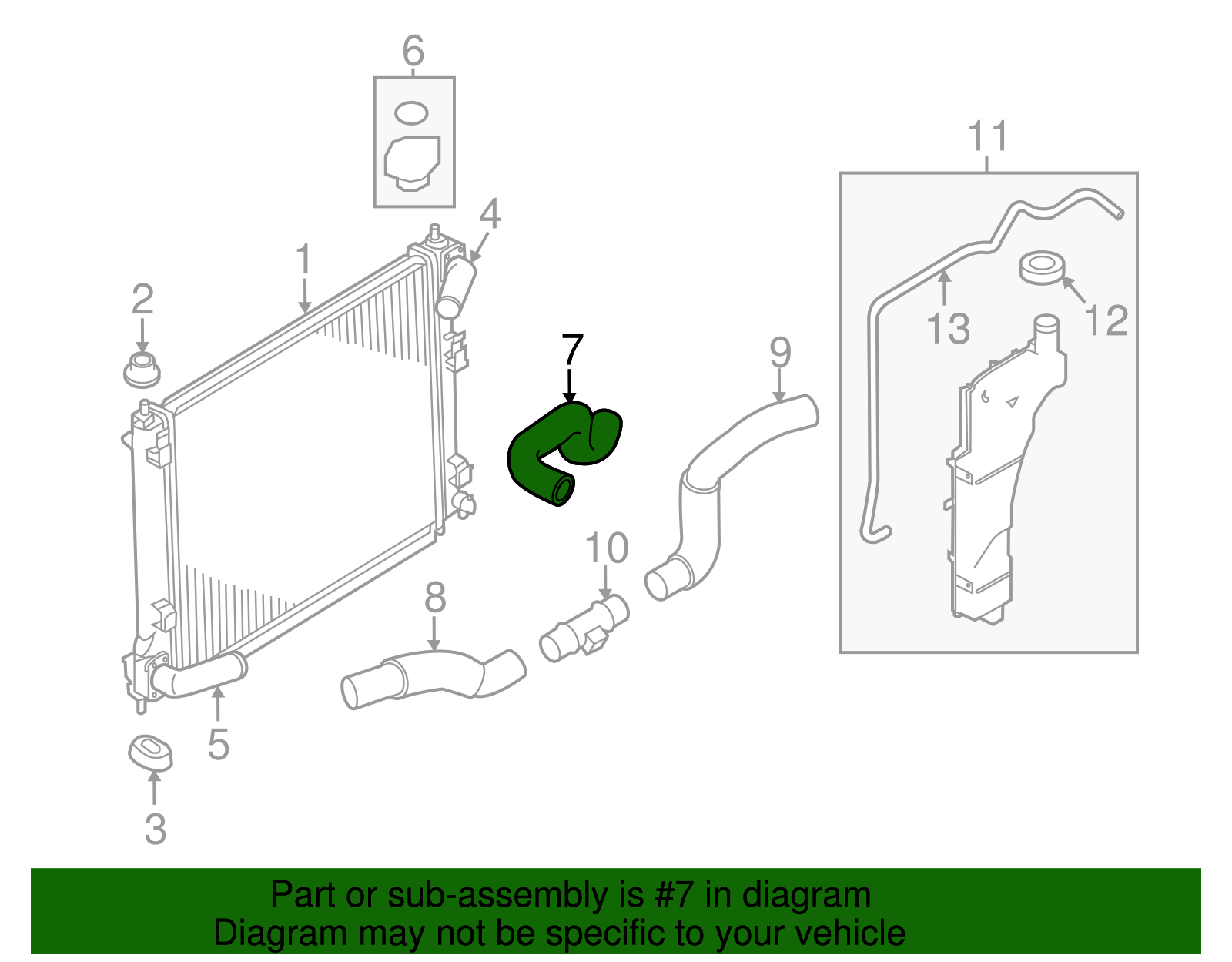 21501-3YM0B - Radiator Coolant Hose 2017 Nissan Juke | Nissan Parts ...