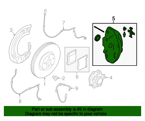 34116891273 - 2017-2021 BMW Disc Brake Caliper (34-11-6-891-273) | BMW ...