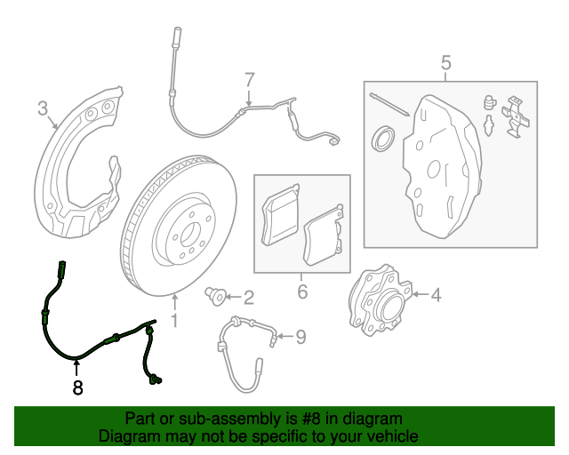 34-52-6-874-637 - Wheelspeed sensor 2016-2024 BMW | AutoNationParts.com