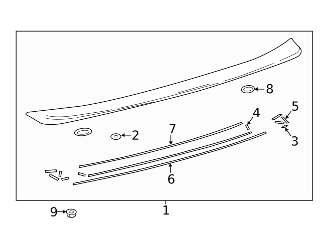 Lexus OEM Spoiler Part# 76085-30100 | OEM Vehicle Parts