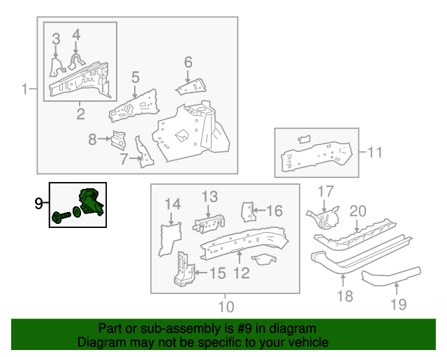 2015-2021 Lexus Mount Brace 53803-78010 | OEM Parts Online