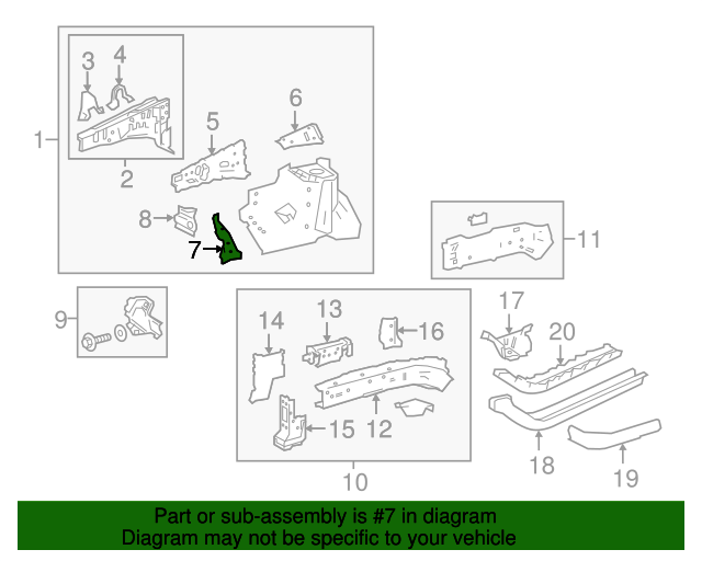2015-2021 Lexus Extension 53714-0R011 | OEM Parts Online