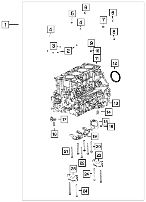 Cylinder Block for 2016 Fiat 500X | Mopar Parts