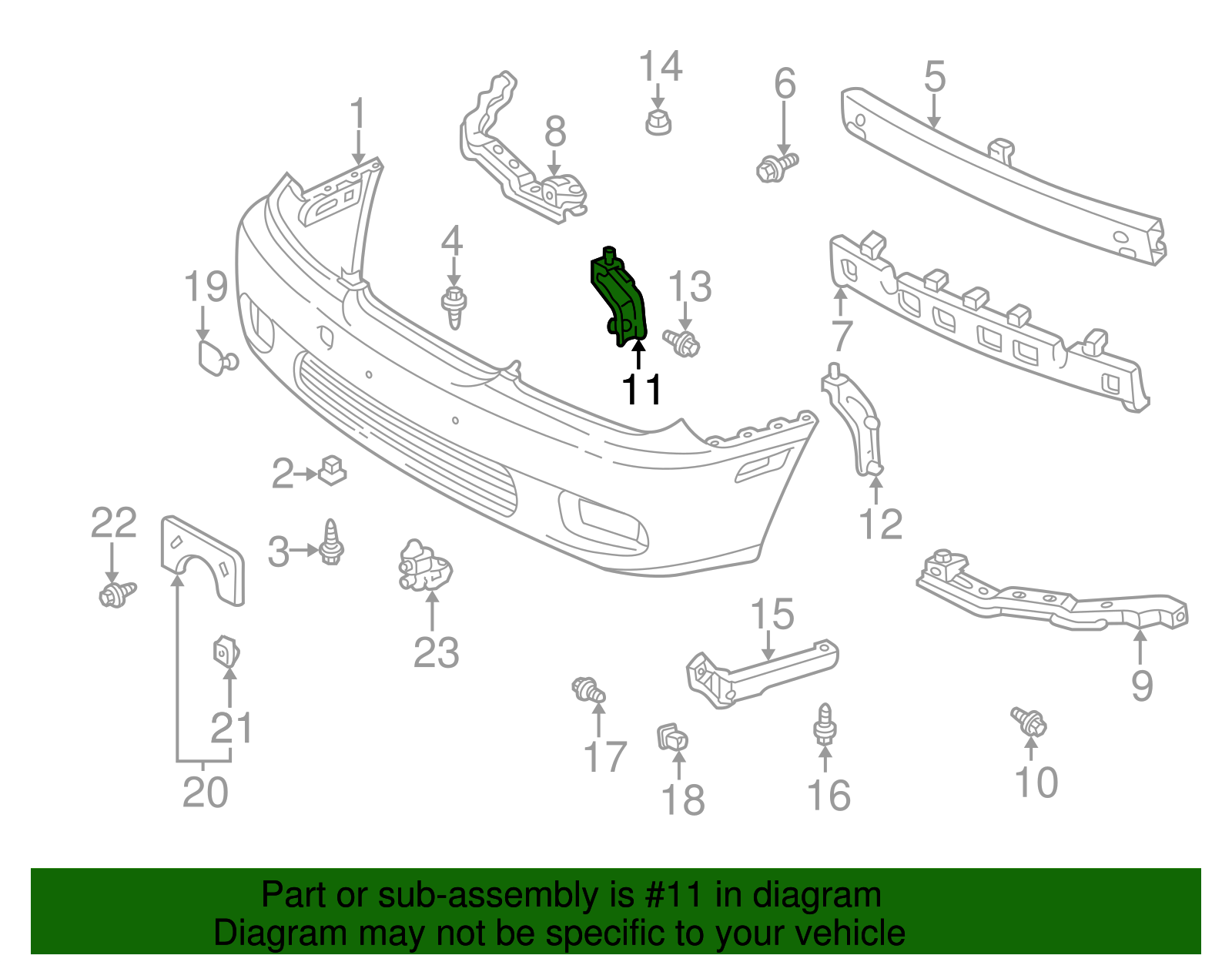 2002-2006 Lexus Support Bracket 52115-33070 | Discount Parts Monster