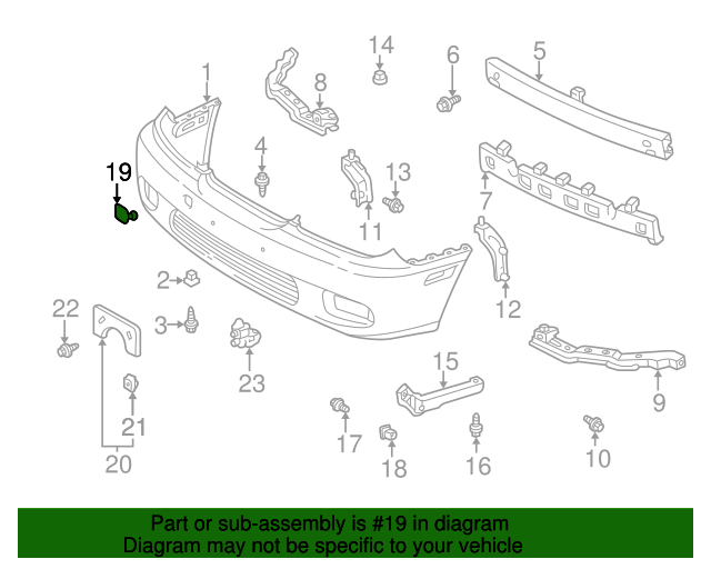 52128-33901 - Jack Plug Cover 2002-2006 Lexus | AutoNationParts.com
