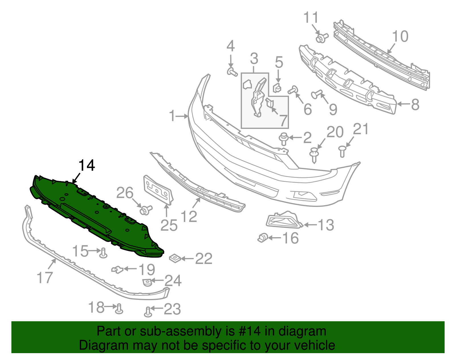 Genuine OEM Ford Part - Lower Shield BR3Z-17626-B | Genuine OEM Ford ...