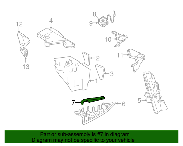 12907555109 - 2008-2018 BMW Lower Panel Seal (12-90-7-555-109) | BMW of ...