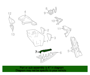 12907555109 - 2008-2018 BMW Lower Panel Seal (12-90-7-555-109) | BMW of ...