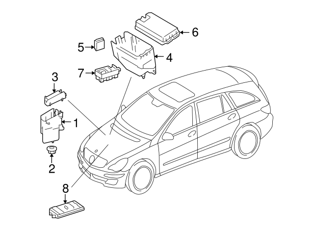 2009 Mercedes-Benz Fuse and Relay Center 164-540-32-72 ...