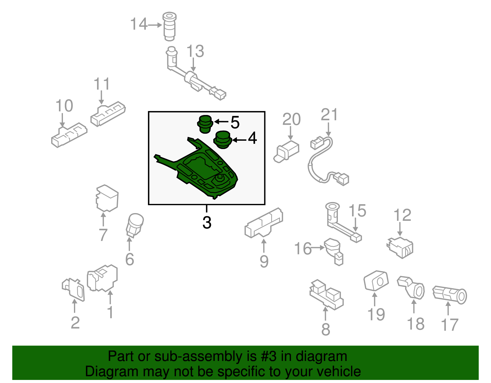 2012-2017 Audi Infotainment Display Control Switch 8T0-919-611-L-WFX ...