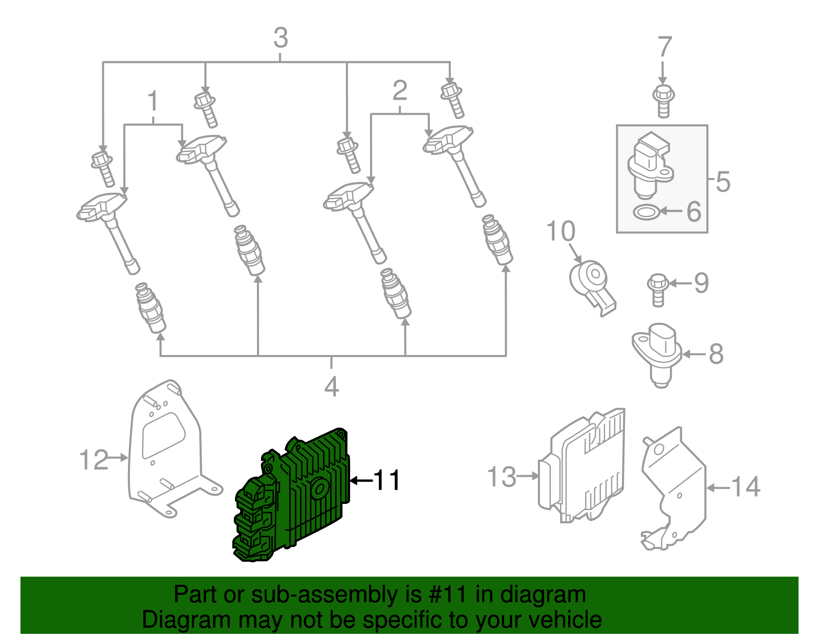 2016-2018 Nissan Engine Control Module (ECM) 23703-EZ32B | Bill Kay ...