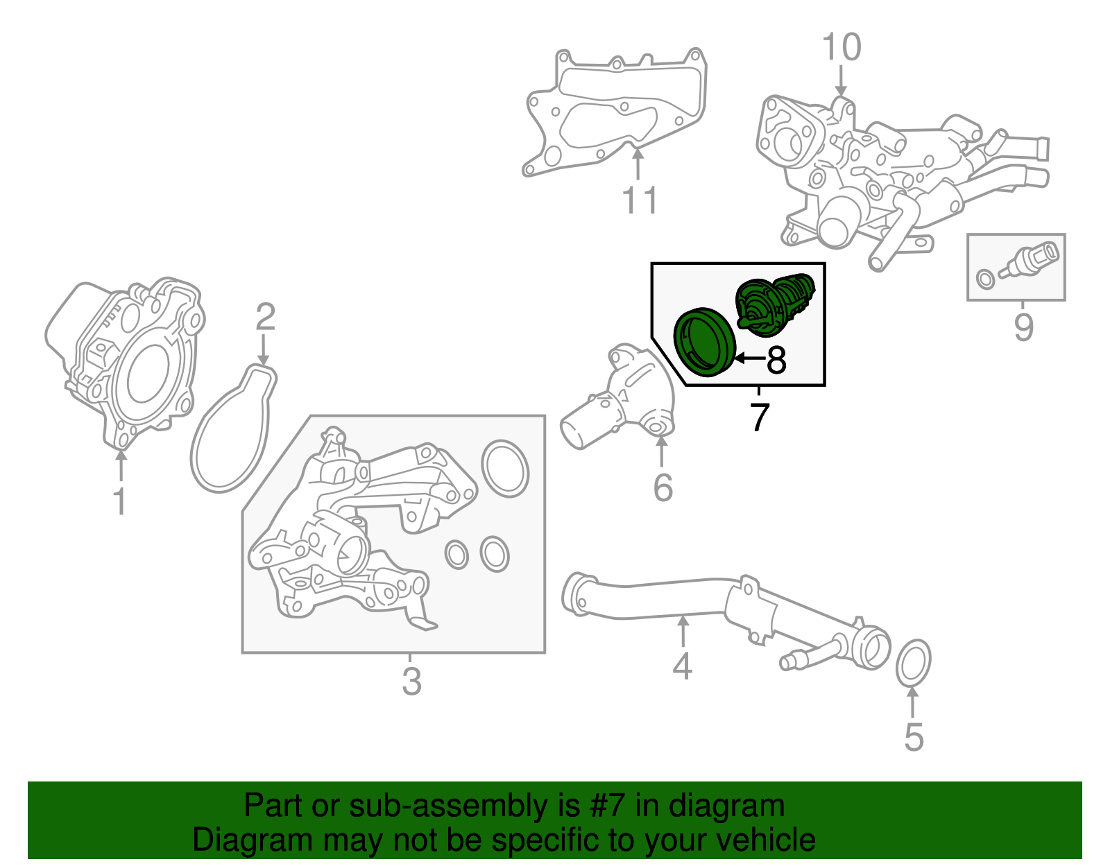 19301-5K0-305 - Thermostat 2014-2017 Honda Accord | Honda Parts Online
