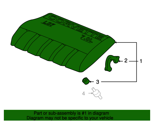 Passenger Side Engine Intake Manifold Sight Shield 19433425 ...