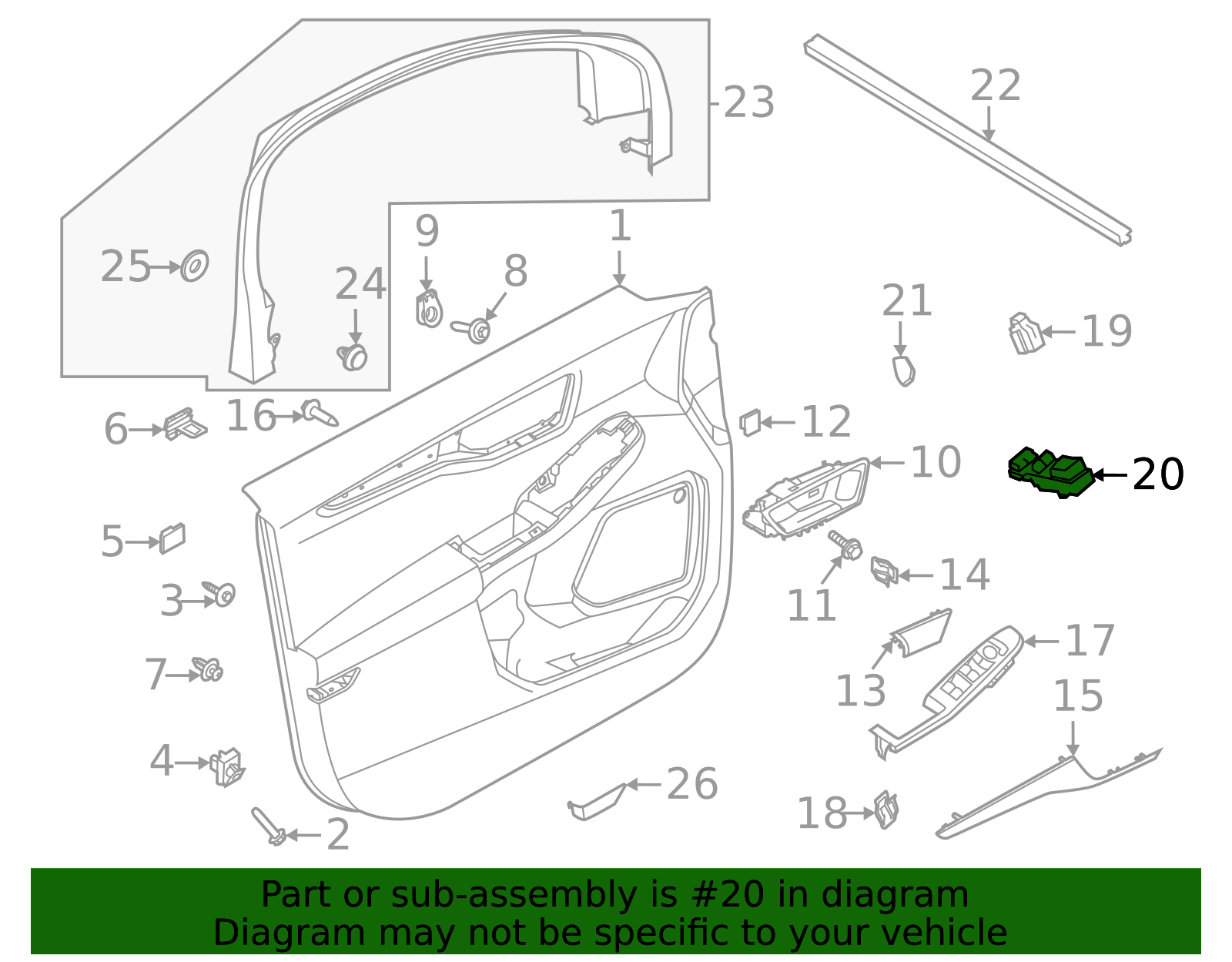 LJ6Z-14529-BB - Window Switch 2020-2024 Ford | Big 3 Auto Parts