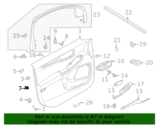 W721069-S300 - Door Trim Panel Retainer Clip 2020-2024 Ford | Ford ...