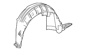 117-690-03-30 - Wheelhouse Liner 2014-2019 Mercedes-Benz | Mercedes ...