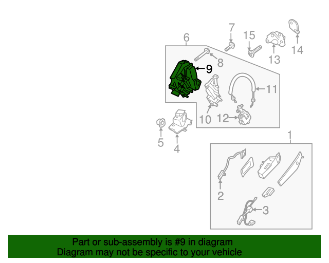 2018-2022 Ford EcoSport Lock Actuator GN1Z-5426413-C | OEM Parts Online