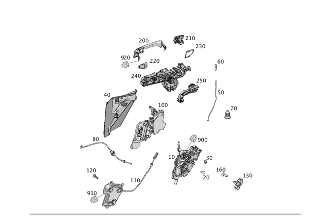 166-760-10-00 - Electrical Closing Aid 2012-2019 Mercedes-Benz ...