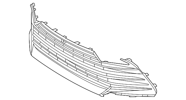 53102-06290 - Lower Grille - 2021 Toyota Camry | OEM Genuine Toyota Parts