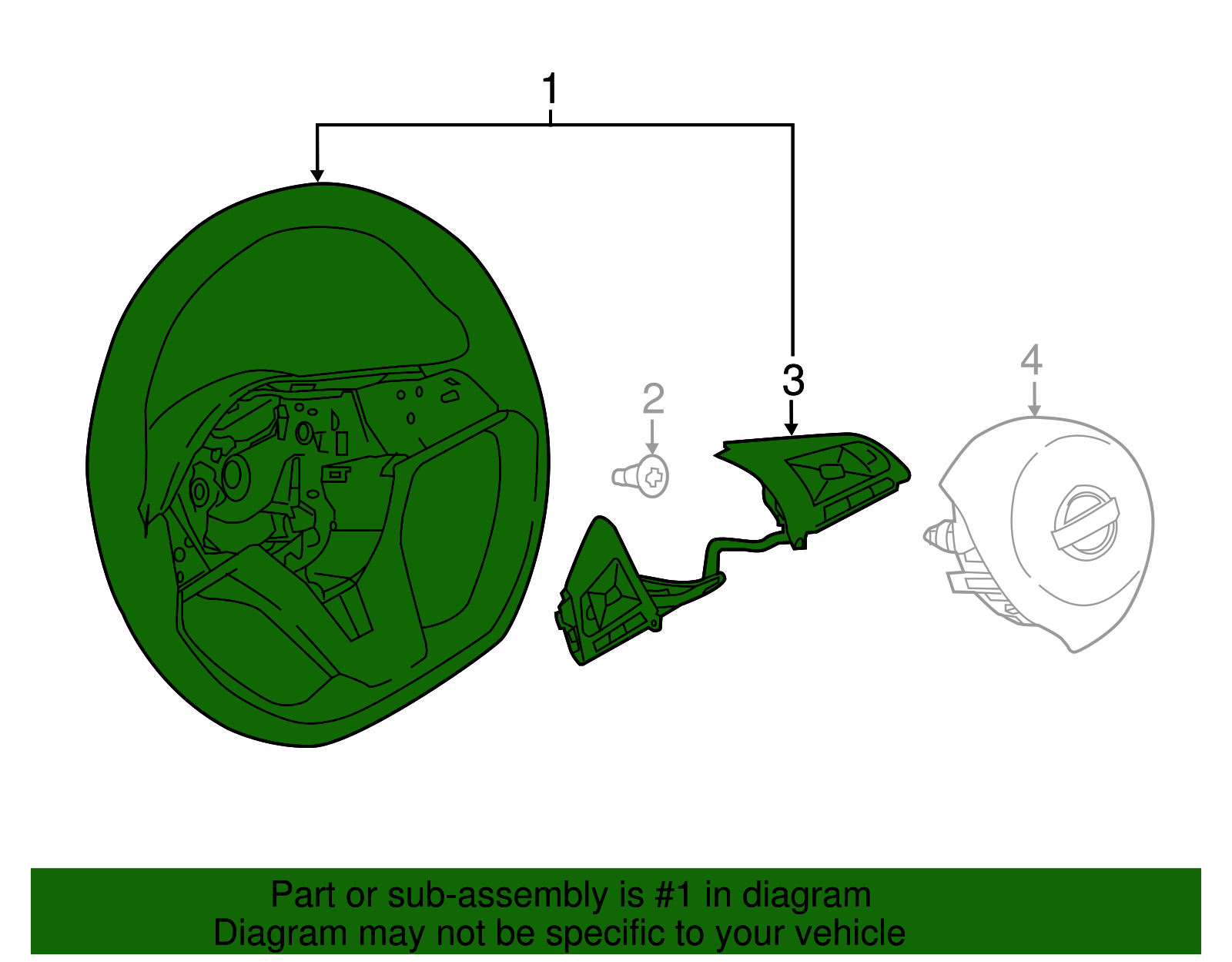 48430-6MA3A - 2017-2018 Nissan - Steering Wheel | Anicra Nissan Parts