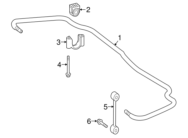 447-326-08-65 - Stabilizer Bar 2016-2020 Mercedes-Benz Metris ...