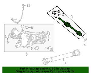 2020-2023 Mercedes-Benz Axle Assembly 167-330-90-01 | MB OEM Parts